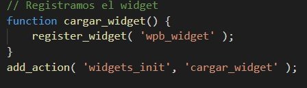 Como programar un Widget personalizado o a medida para tu WordPress